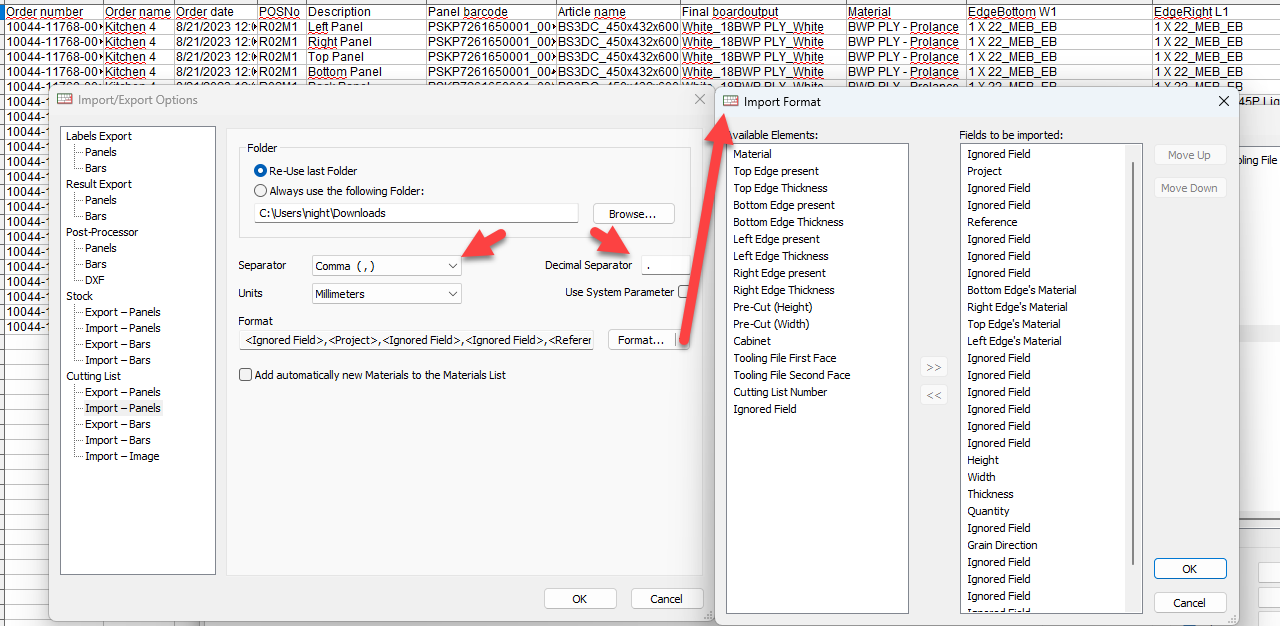 How to use CSV file on Opticut for Optimization | Forum | WOOD DESIGNER