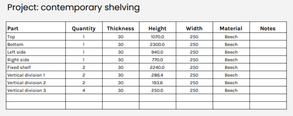 Cutting list optimizer for professional workshops | WOOD DESIGNER